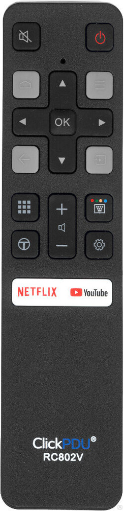 Пульт ДУ универсальный ClickPdu RC802V для телевизоров TCL, цена в Новосибирске от компании ...